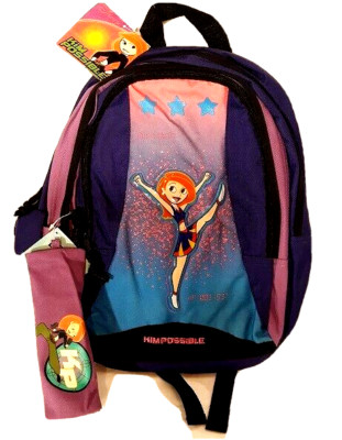 Kim POSSIBLE Backpack NeW Sparkly Purple Canvas Book Bag Tote NWOT ...
