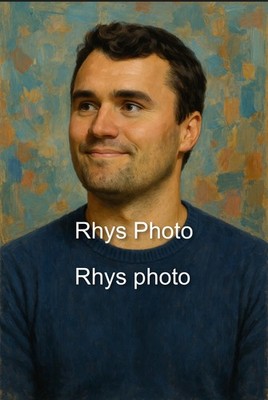 Charlie Kirk Portrait 8x10 Wall Art Print Retro Oil Painting Style ...