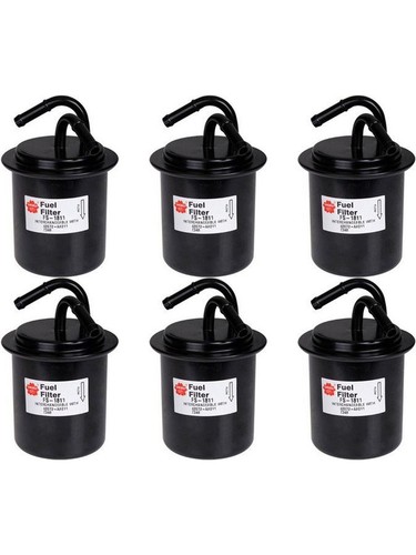 6 x Sakura In-Line Fuel Filter FS-1811 fits Subaru Liberty 2.2 BG,BG7 i ...