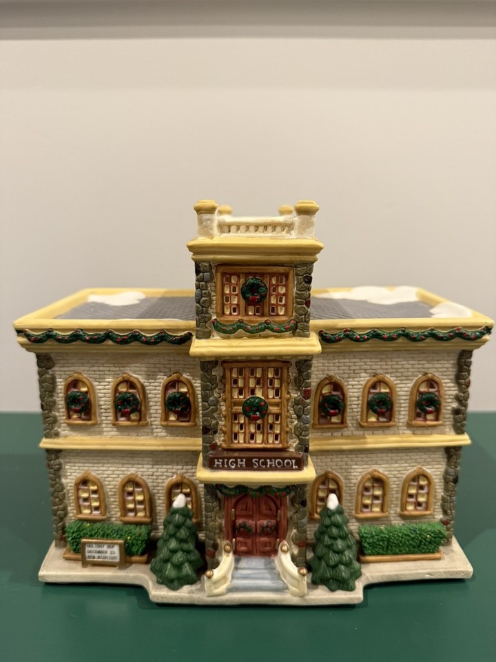 St Nicholas Square High School Christmas Village Collection | eBay