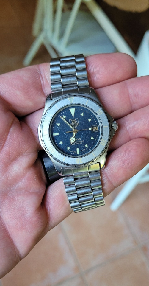 Tag Heuer 972.606 Mens 2000 Series Professional Watch Blue Moondust ...