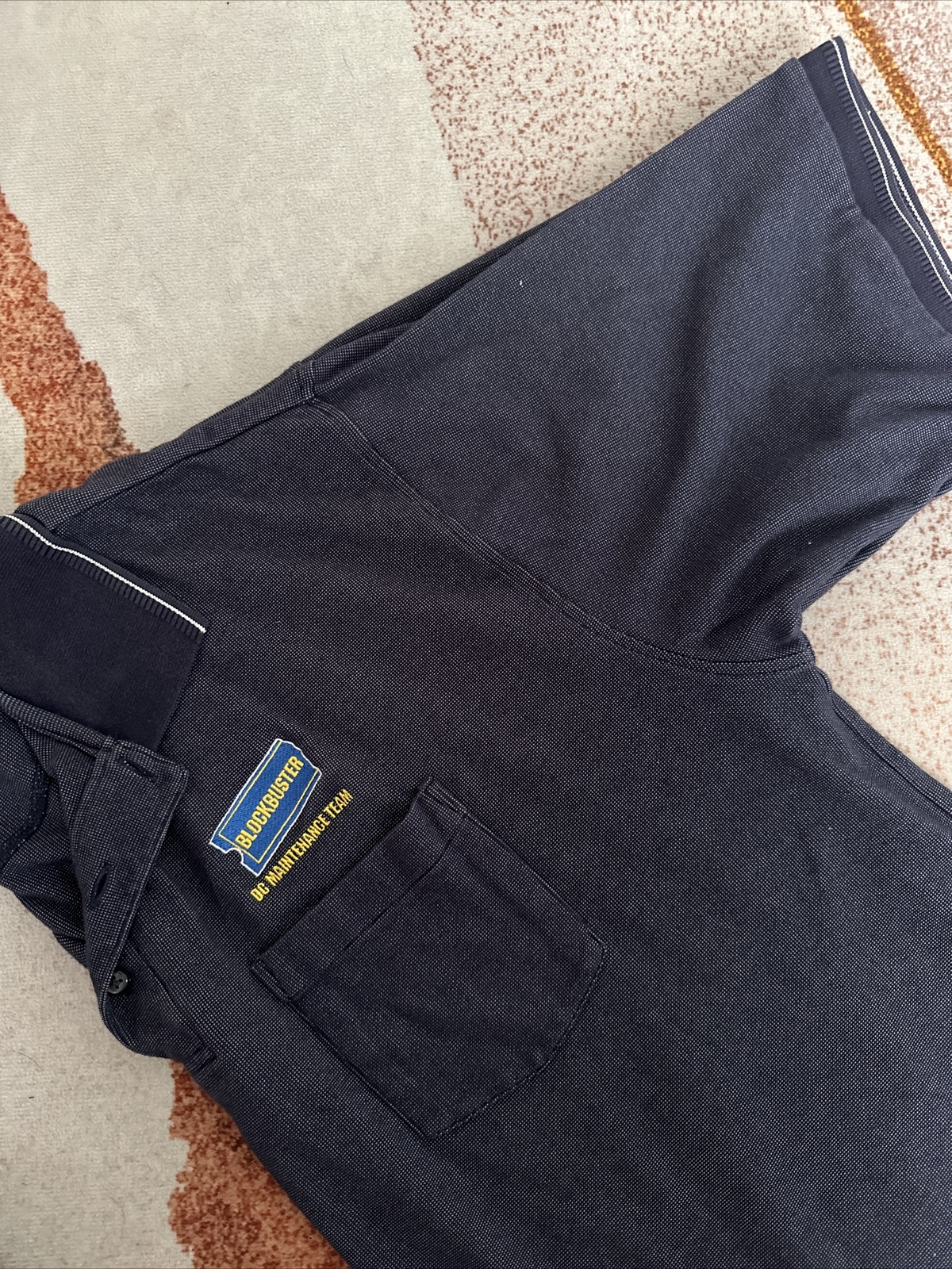 Vintage 90s Blockbuster Video Employee Polo Shirt Size XXL DC ...