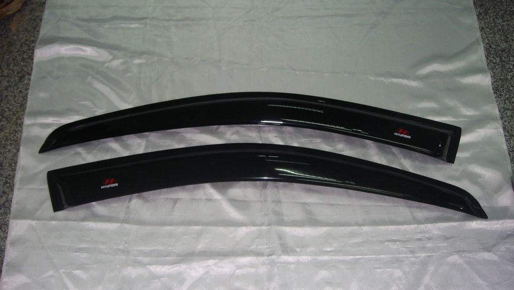 Wind Deflector Weather Visor Guard Black 2 Pc Fit Hyundai H-1 iLoad ...