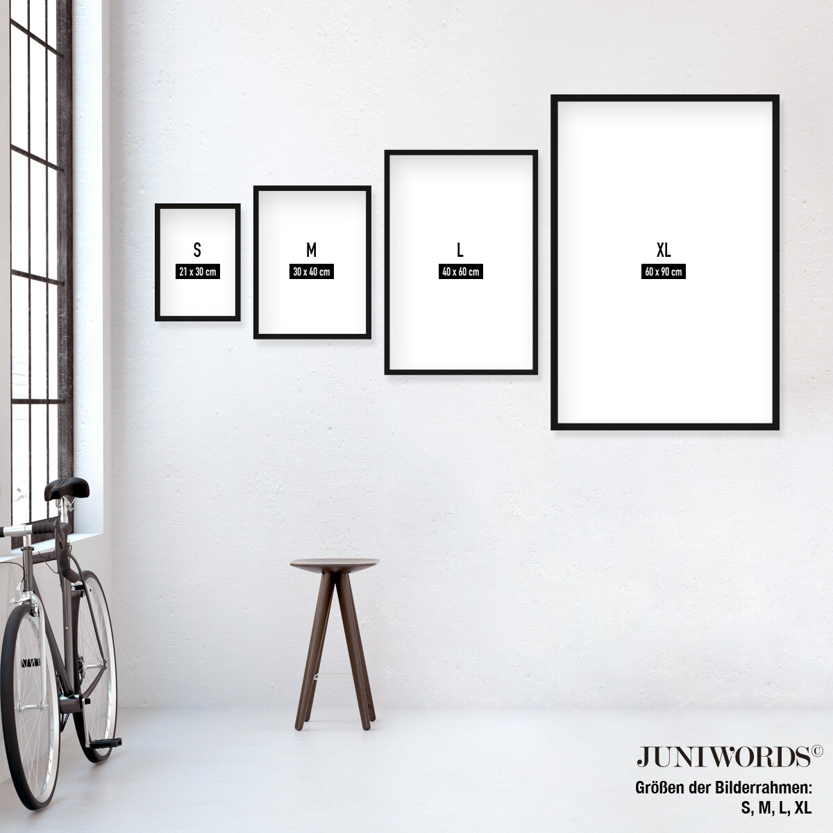 JUNIWORDS Poster "Vorsicht! Freilaufender Rentner" Ruhestand lustig DIN ...