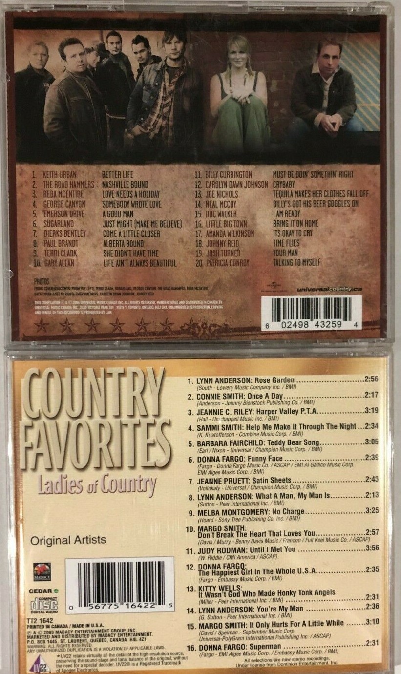 CD Set - Country Hits 2007 & Country Favorites - Ladies of Country | eBay