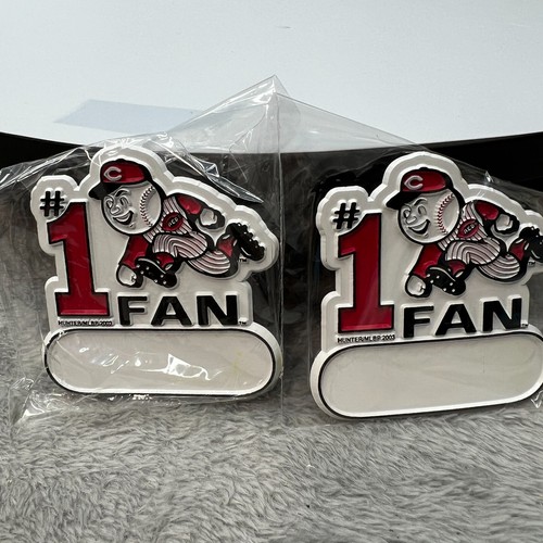 2pk Cincinnati Reds Magnet #1 Fan Custom 3x3 Collectibles MLB Official ...