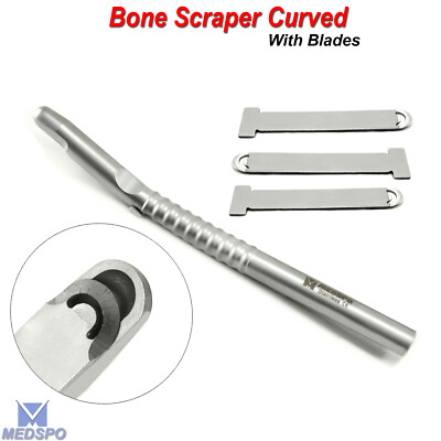 Implant Bone Scraper Curved Bone Grafting Instruments Dental Implant ...