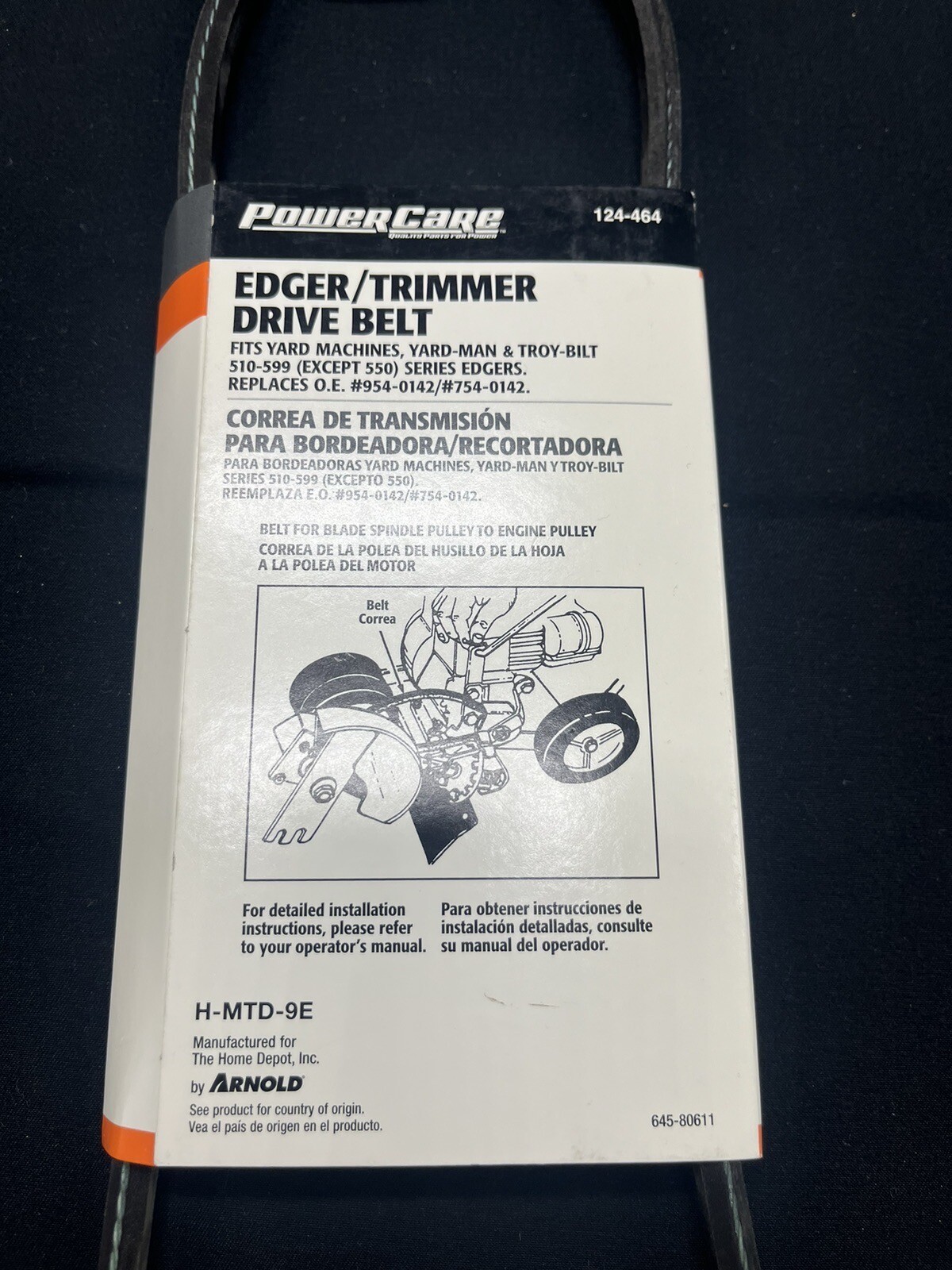 Powercare Edger/Trimmer Drive Belt for MTD H-MTD-9E Brand New | eBay