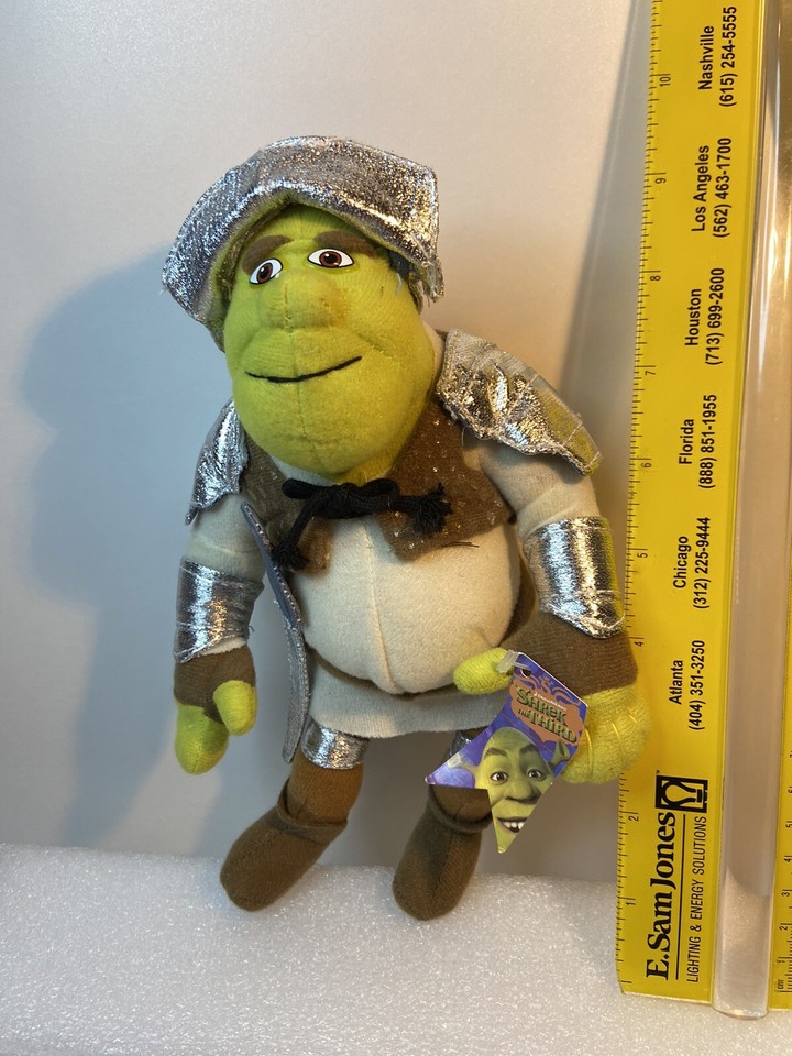 Nanco - Shrek the Third - SHREK in KNIGHT Armor - Plush 9" - 2006 - NWT ...
