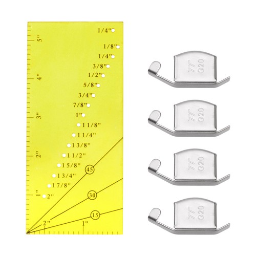 5pcs Magnetic Seam Guides and Seam Guide Ruler with G20 Guide, Yellow ...