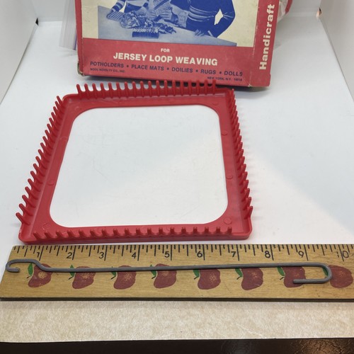 WNC Hand Weaving Loom for Jersey Loop Weaving Vintage Non-Rust Hook ...