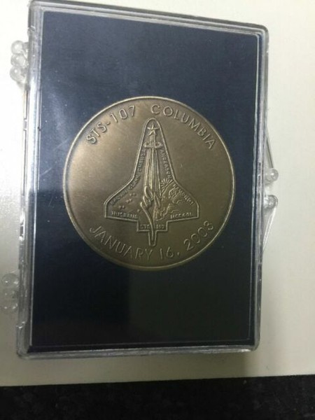 NASA Columbia Sts-107 Space Shuttle Crew Emblem Coin Bronze 2003 ...