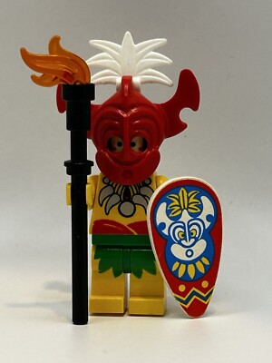 LEGO Pacific Islander with Tiki Torch and Shield | eBay