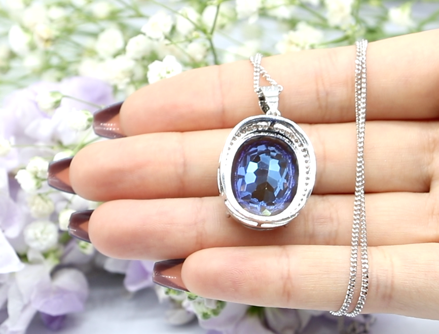 Buy 2 get 1 free Big Oval Gemstone Fire Rainbow Violet Topaz Gift ...