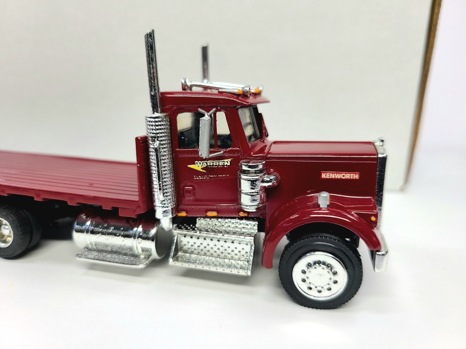 Kenworth W900 8x4 Flatbed Truck - Warren Transport - ASAM Smith 1:48 ...
