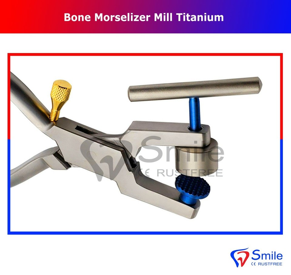 Bone Morselizer Bone Mill Crusher With Titanium Plates Dental Implant ...