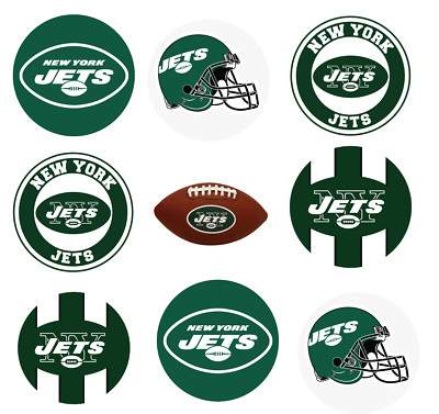 New York Jets Edible Image Toppers. Edible Round Pre Cut Stickers. | eBay