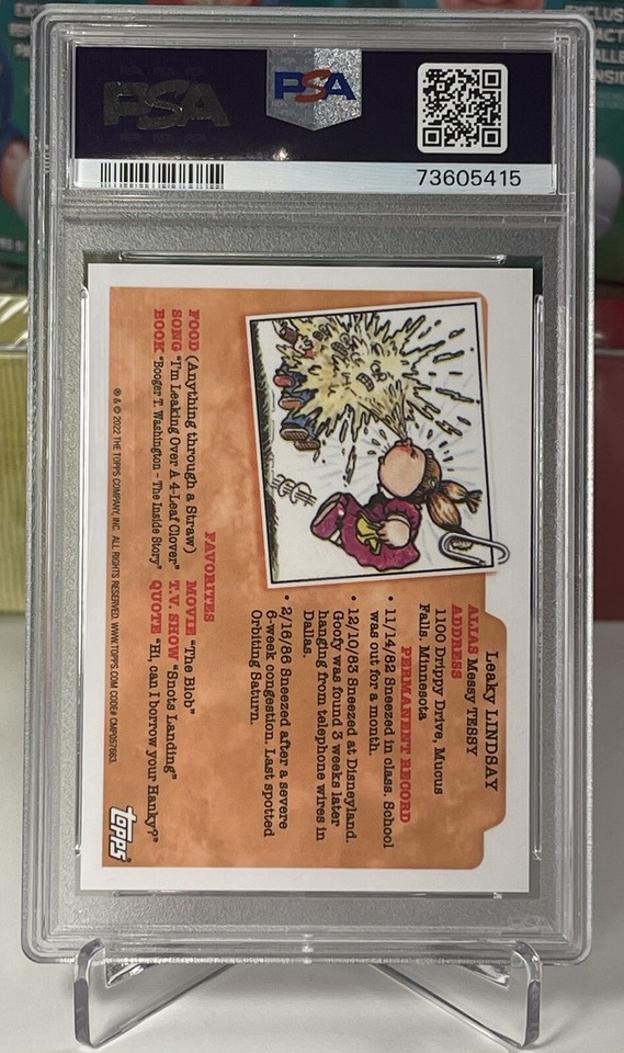 2022 Topps GPK Garbage Pail Kids Sapphire Orange Luke Puke PSA 9 ...