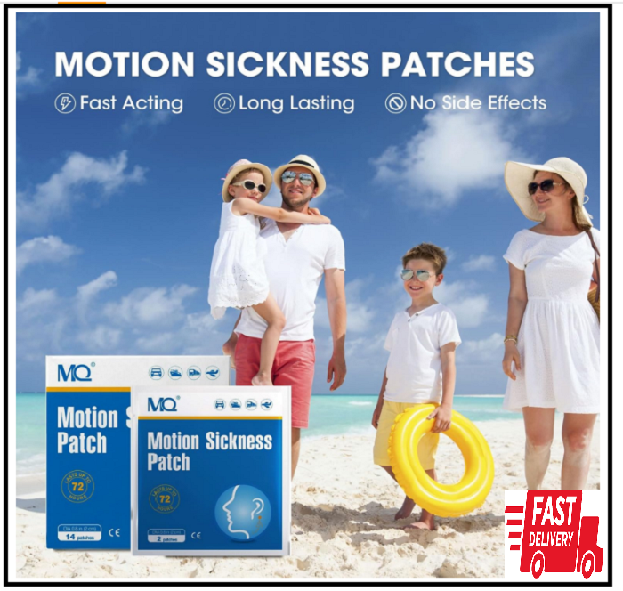 14Ct Motion Sickness Patches Non Drowsy, Sea Sickness Patch behind Ear ...