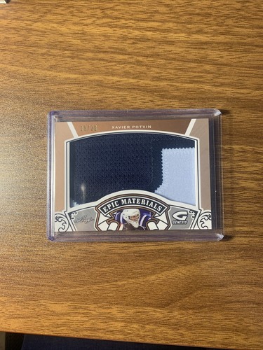 2015-16 LEAF GENESIS XAVIER POTVIN PRE-ROOKIE EPIC MATERIALS PATCH RARE ...