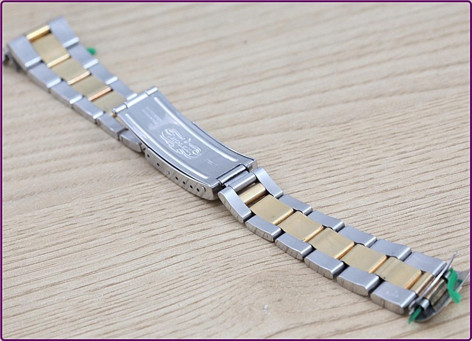 ROLEX OYSTER BRACELET 78353/457B STEEL & GOLD 18K 12Links ,Year 2002 | eBay