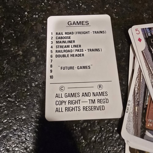 VTG NIP Railroad Mainliner Train Card Game 2 Decks Playing Cards c1976 ...