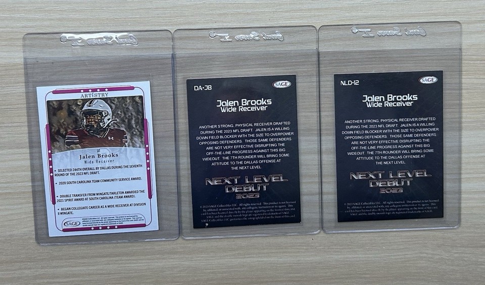 2023 SAGE Artistry - Autographs Jalen Brooks #ART-JB2 (AU, RC) + Bonus ...