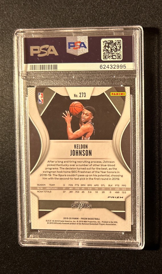 Keldon Johnson 2019 Prizm Pink Ice #273 Rookie RC PSA 10 Gem Mint | eBay