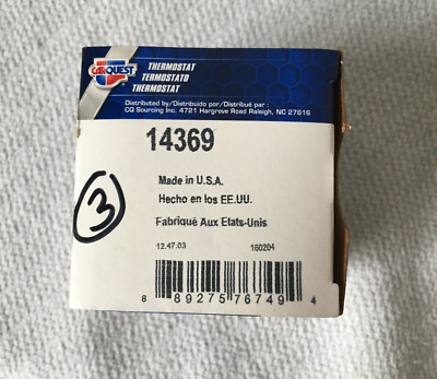 Carquest Premium Thermostat-195 Degrees w/ Seal #14369 New in Box | eBay