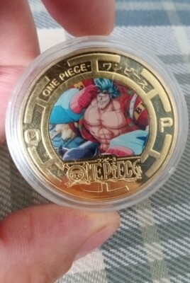 RARE One Piece Anime Franky Gold Plate Berry Coin In Case USA SELLER | eBay