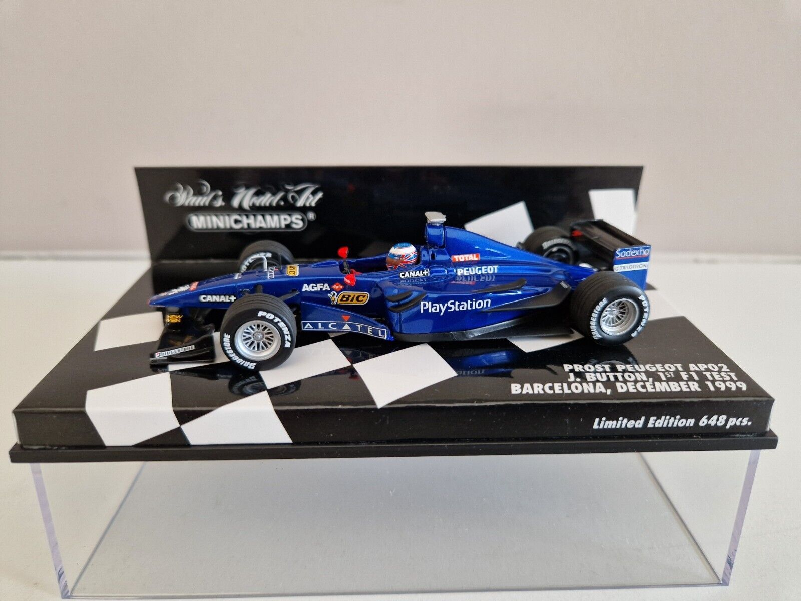 Minichamps 1/43 Prost Peugeot AP02 J. Button - 1st Test 1999 ...