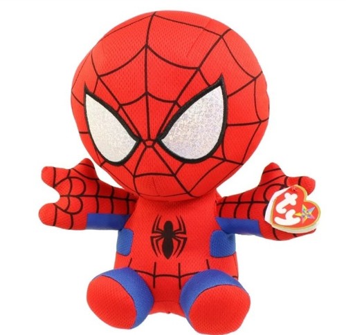 TY Beanie Baby 6" SPIDER-MAN Spiderman (Marvel) Plush Stuffed Animal ...