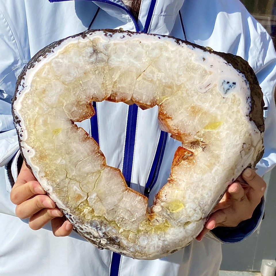 14.45LB Natural Yellow Crystal Cave - Vibrant Yellow Crystal Crystal ...