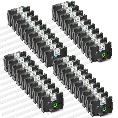 TZe251 TZ251 Black/White Label Tape 24mm For Brother P-Touch PTD600 ...