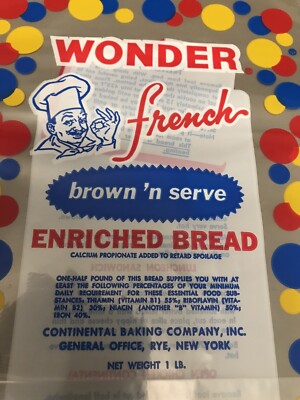 Vintage Wonder Bread Wrapper Bag | eBay