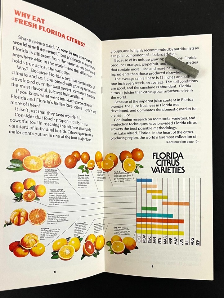 1990s Land Of Citrus Florida Orange Production Grove Trees Vintage Info ...