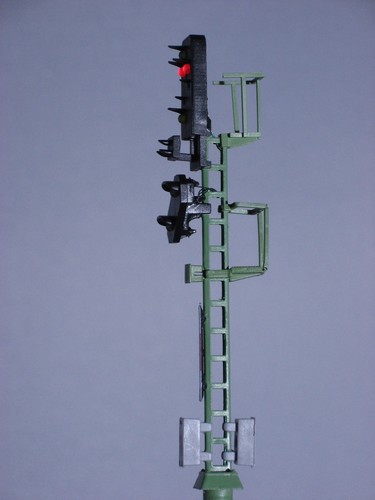 Fertigmodell Licht Ausfahrsignal mit Vorsignal, Sh1 weiß, Viessmann ...