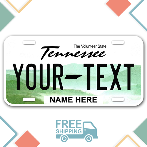 PERSONALIZED Tennessee license plate. Any text, free shipping. Custom ...