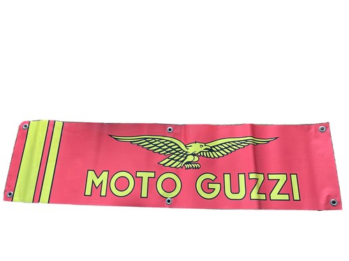 Motorrad Guzzi Motorcycles Logo Red and Gold Banner Garage Workshop ...