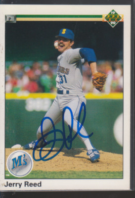 Autographed 1990 Upper Deck Jerry Reed - Mariners | eBay