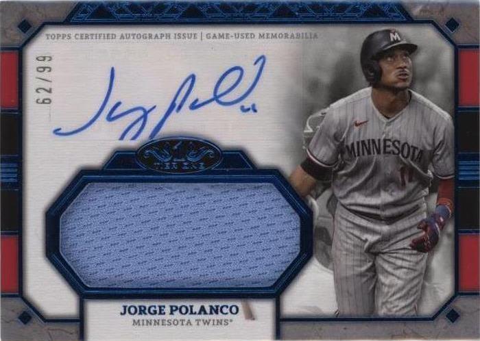 2024 Topps Tier One - Autographed Tier One Relics Jumbo Jorge Polanco # ...