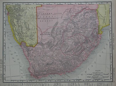 1900-Now - 1906 Lithograph Antique Map