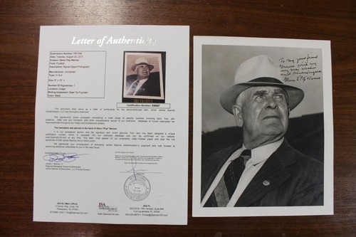 Glenn Pop Warner Football Signed Autographed 8x10 Photo JSA ...