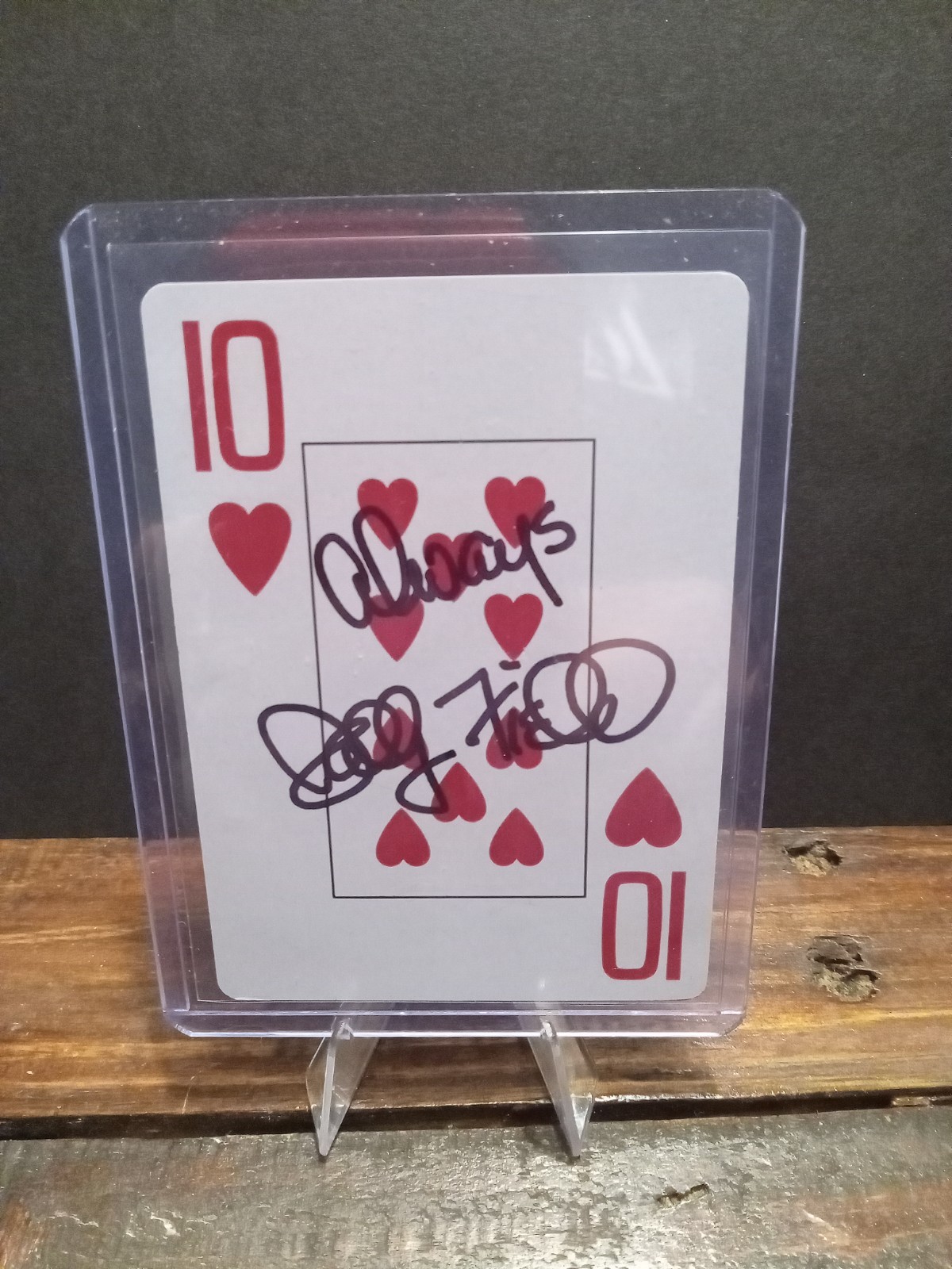 SALLY FIELD SIGNED PLAYING CARD FAMOUS ACTRESS | eBay