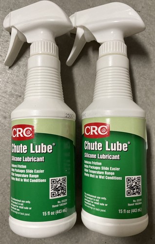 2x CRC 03220 Chute Lube Silicone Lubricant, H2 No Food Contact, 15 Oz ...