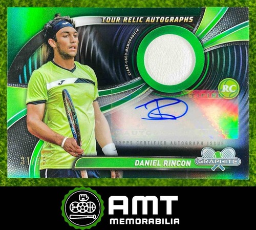 2024 Topps Graphite Daniel Rincon Tour Jersey Auto Green Refractor 31/ ...