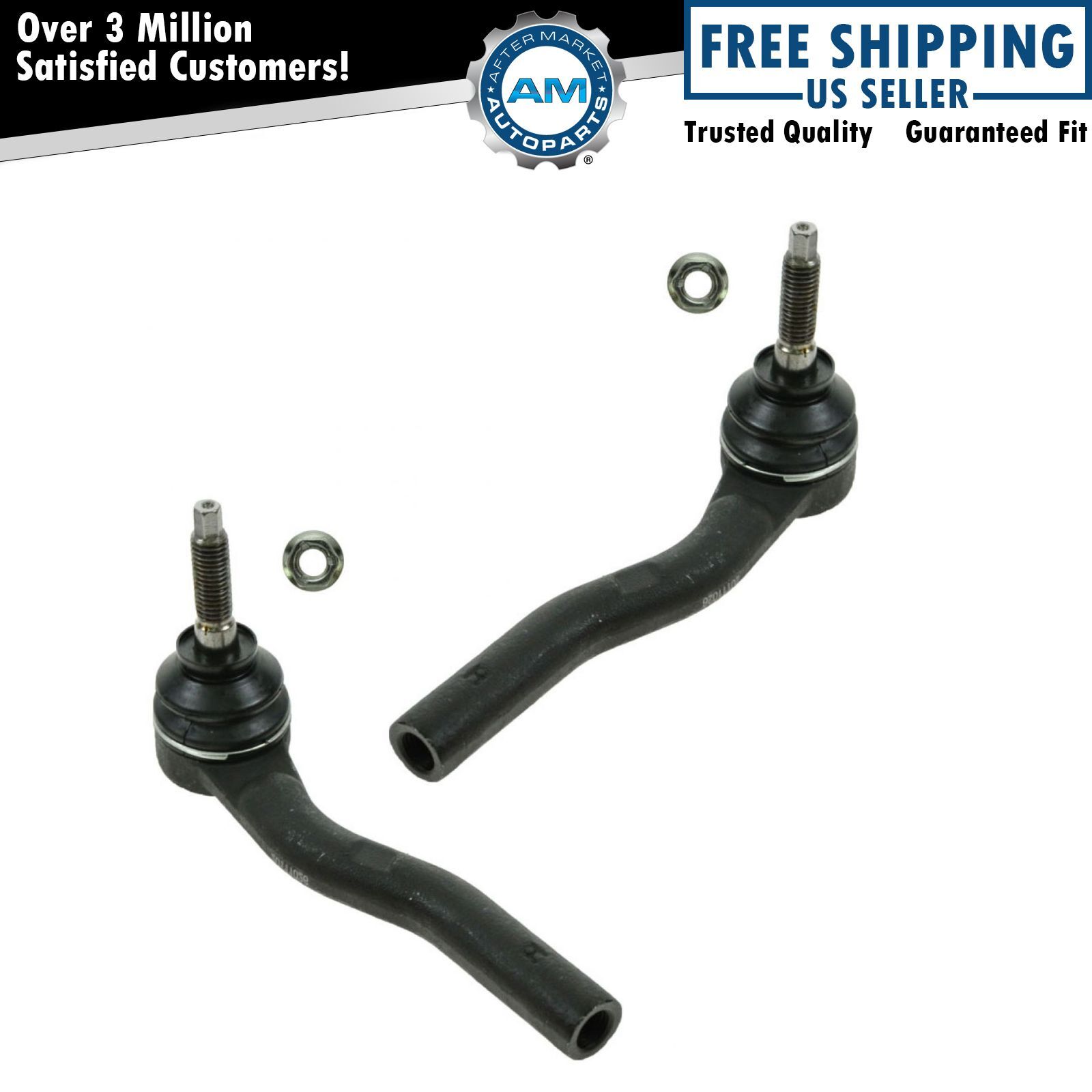 Left & Right Front Outer Tie Rod Ends Pair Set of 2 LF RF for 03-07 CTS ...