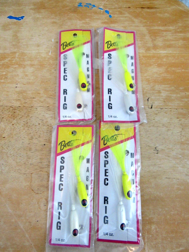 4 Packs Betts 1/4oz Spec Rig Magnum Fishing Lures | eBay