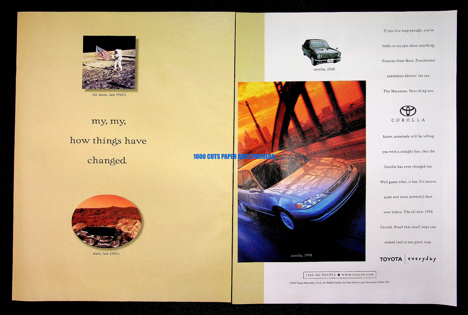 Toyota Corolla Car 1997 Trade Print Magazine Ad Poster ADVERT | eBay