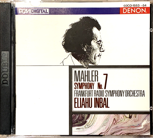 Mahler Symphony No.7 ELIAHU INBAL Original Denon Japan 2CD 60CO 1553-54 ...